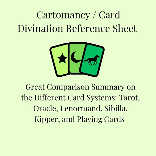 Cartomancy Deck - Etsy