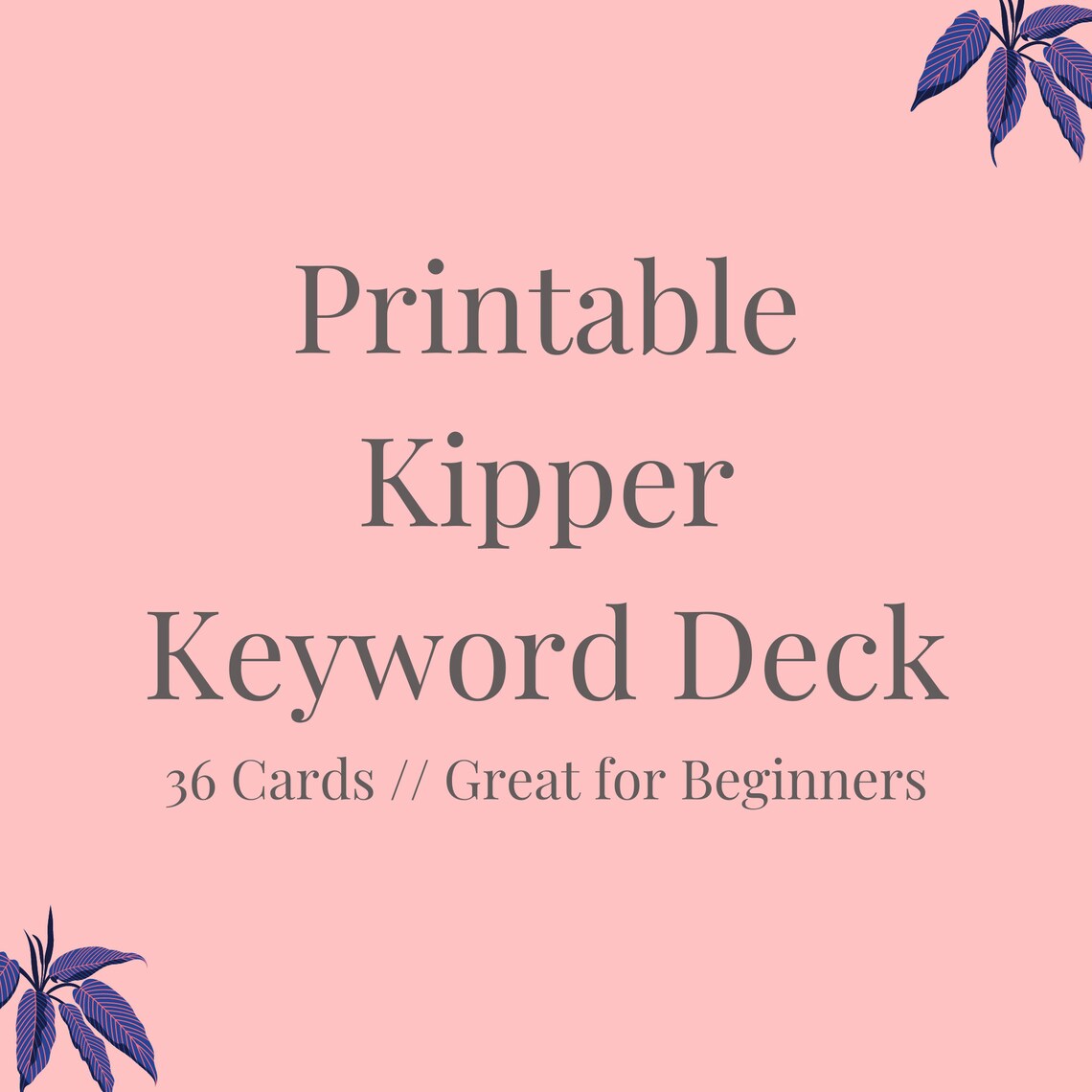 Printable Kipper Keyword Oracle Cards / New Beginner Card Readers ...