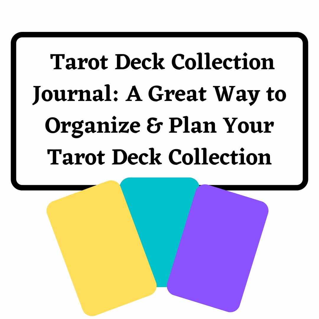 Printable Tarot Deck Collection Template / Charts to Organize Your ...