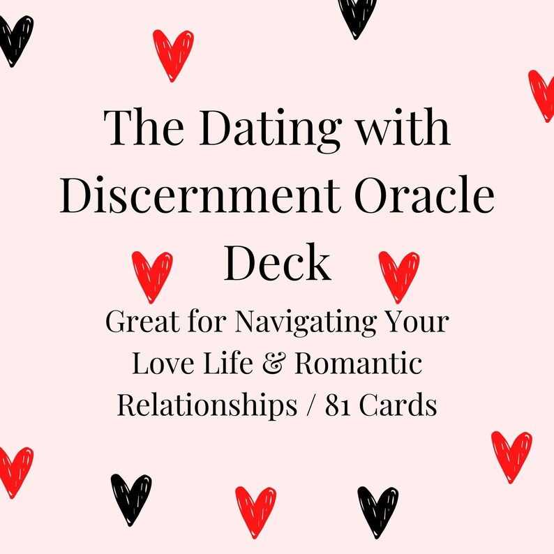Printable Oracle Deck / Date With Discernment Recognize Red - Etsy