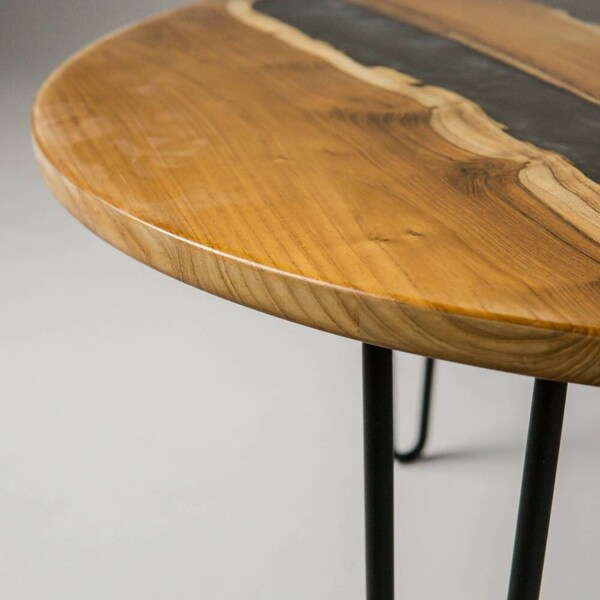 Teak Slice Coffee Table - Etsy