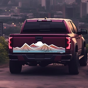 Fusion Themed Nature Decal - 4x4 Nature Decal - Forest and Mountain ...