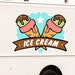 Ice Cream Truck Decal Funny Car Decal Trailer Vinyl Decor ice Cream ...