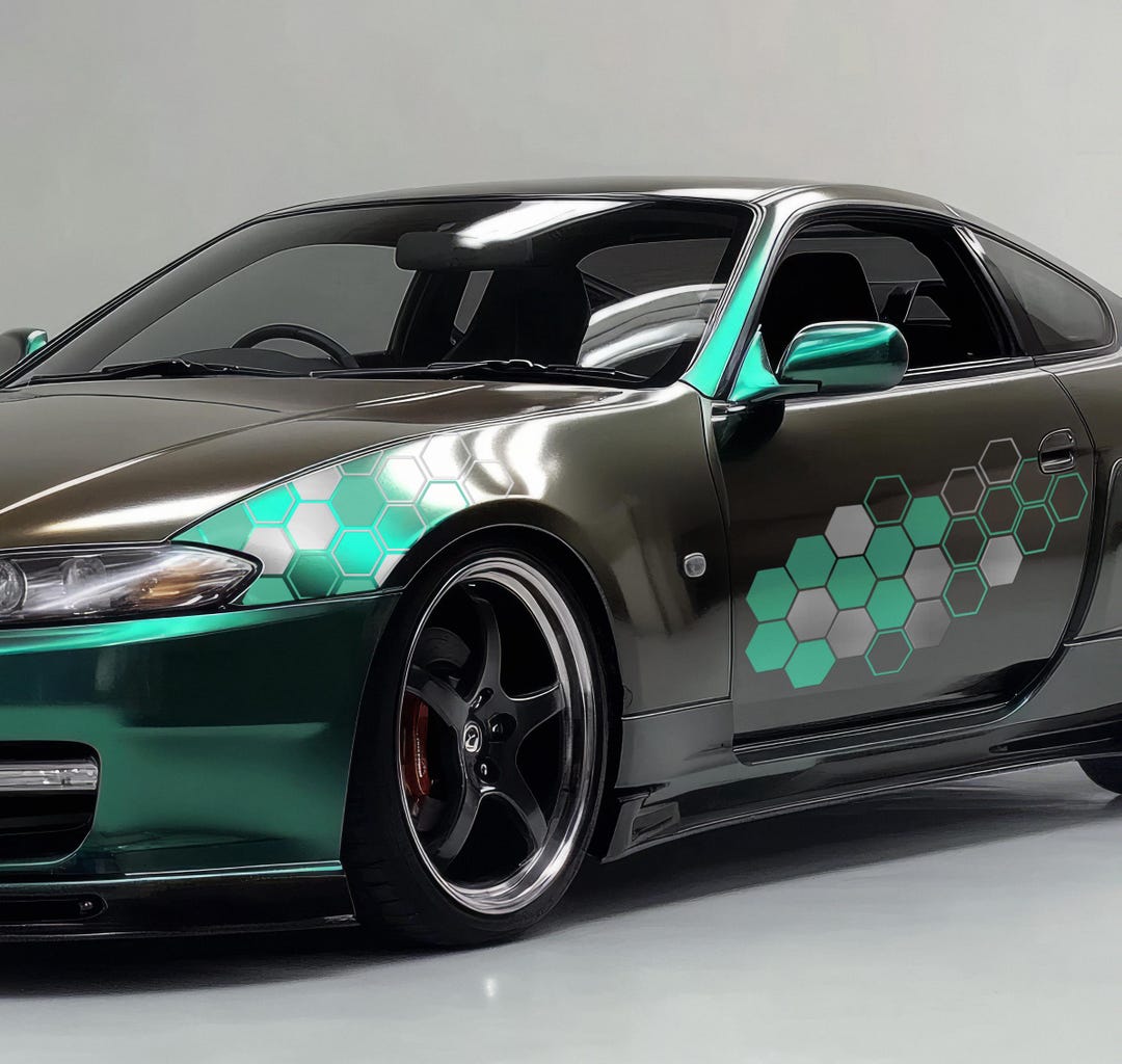 JDM Hexagon Car Decal, Suitable Any Car and Truck Bumper Livery Vinyl ...