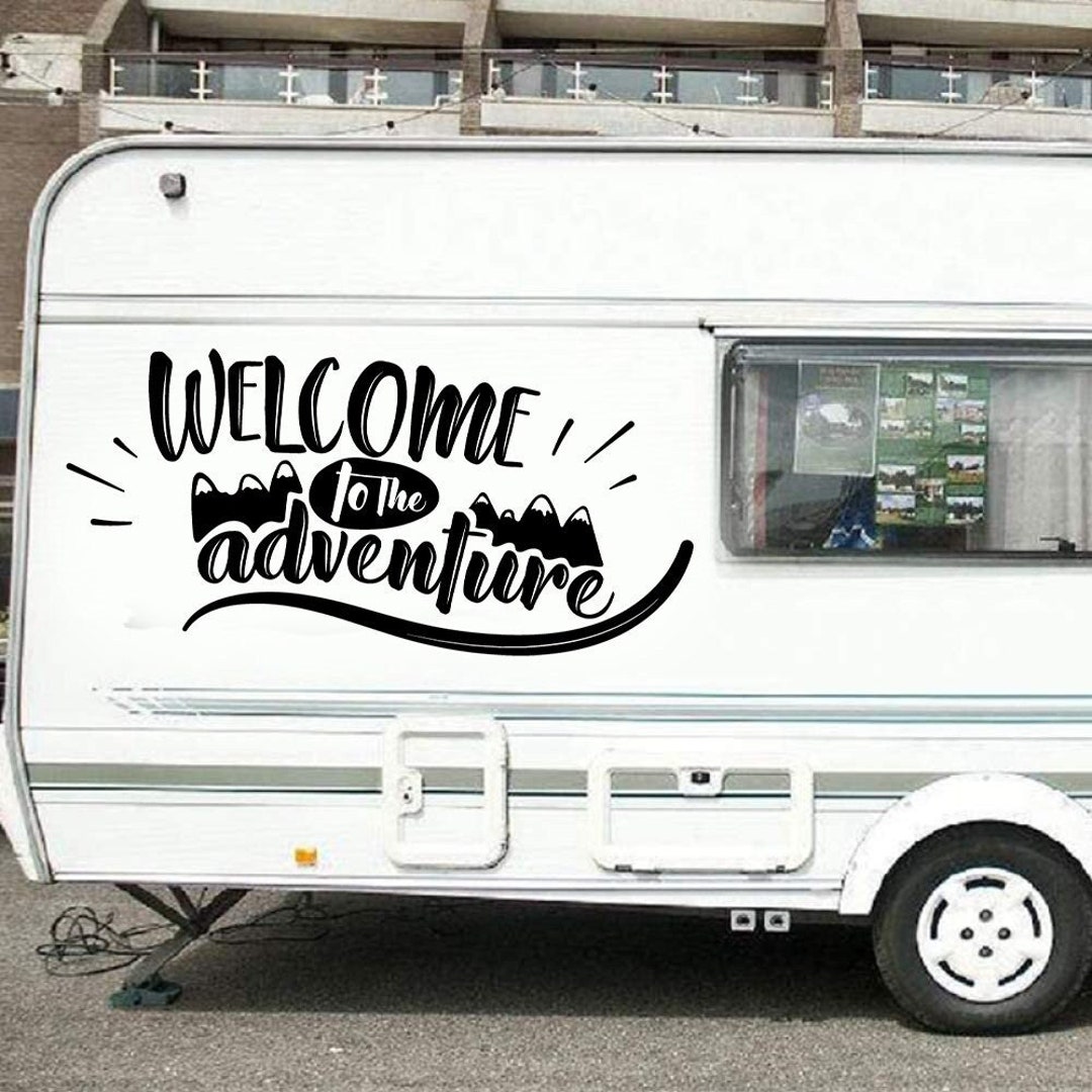 Welcome to the Adventure RV Mountain Decal, Camper Motorhome Journey ...