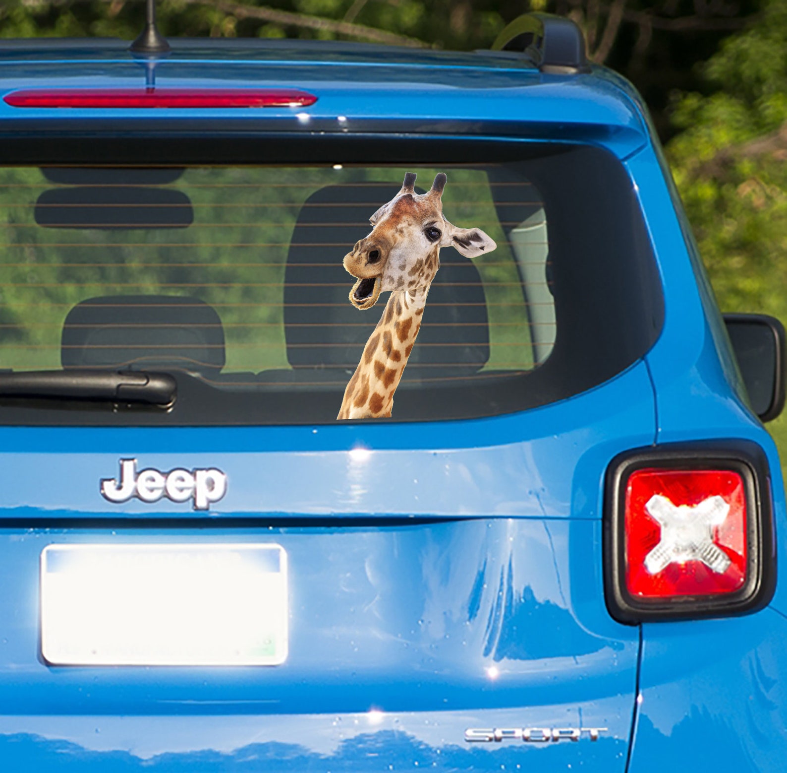 Funny Sticker Giraffe Car Decal Rear Window Decal - Etsy