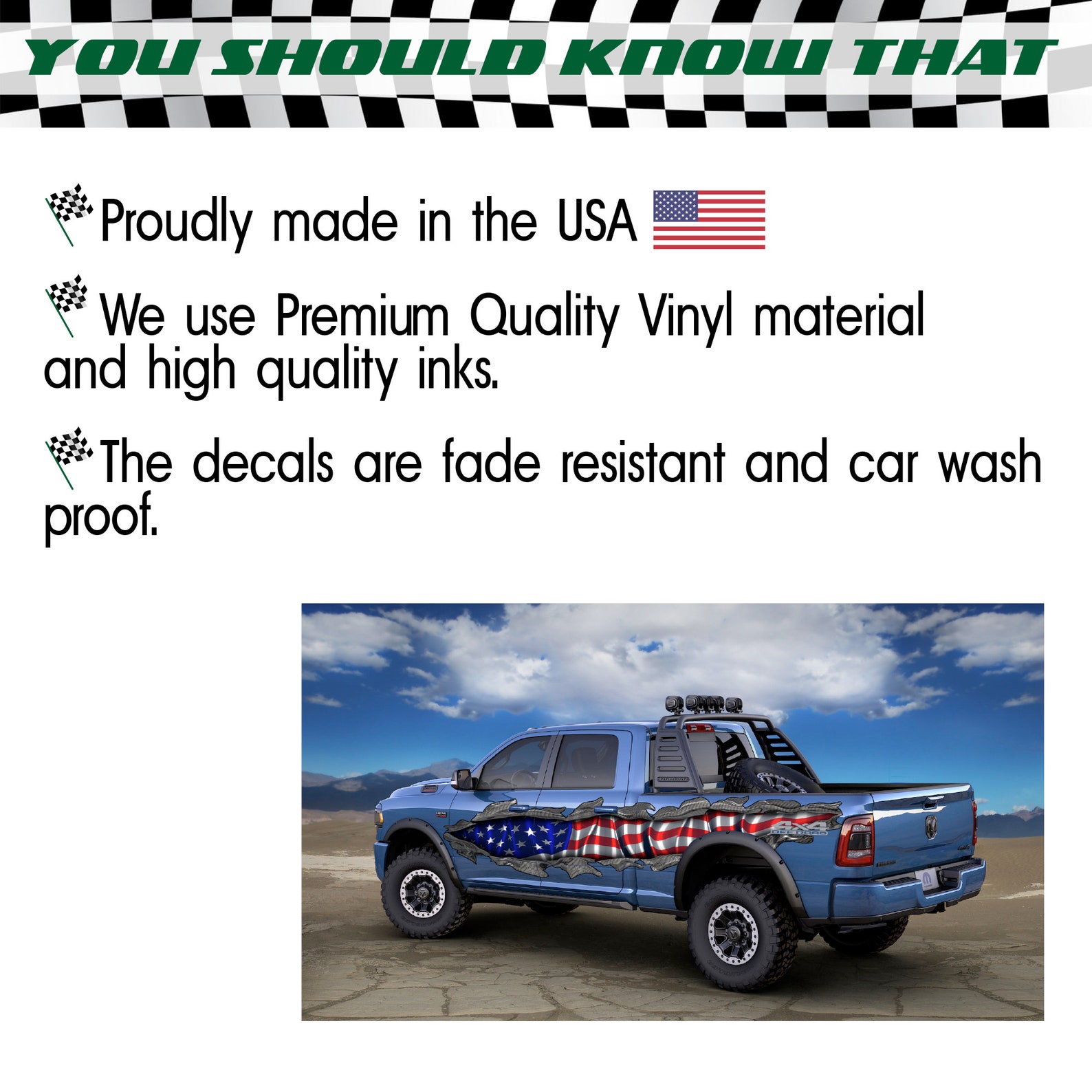 Big Car Decal Side Decal Body 4x4 Large Vinyl Wrap for - Etsy