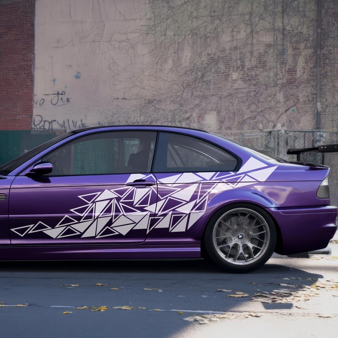 Removable JDM Triangles Car Decal, Suitable Any Car and Truck Bumper ...