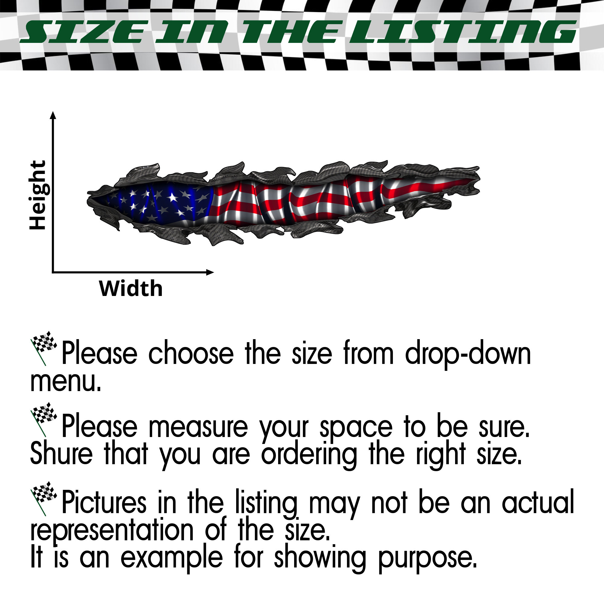 American Flag Car Decal Side Decal Body 4x4 Large USA Flag - Etsy