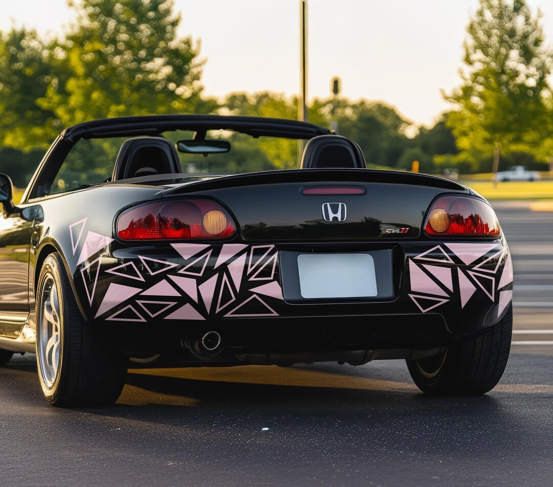 Vinyl JDM Triangles Car Decal Set, Suitable Any Car and Truck Bumper ...
