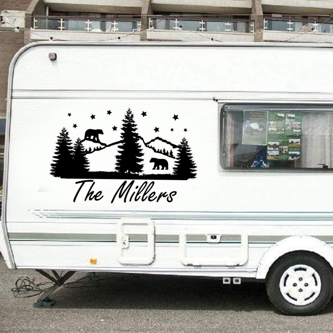 Personalized RV Decal - Custom Camper Decor - Motorhome Sticker ...