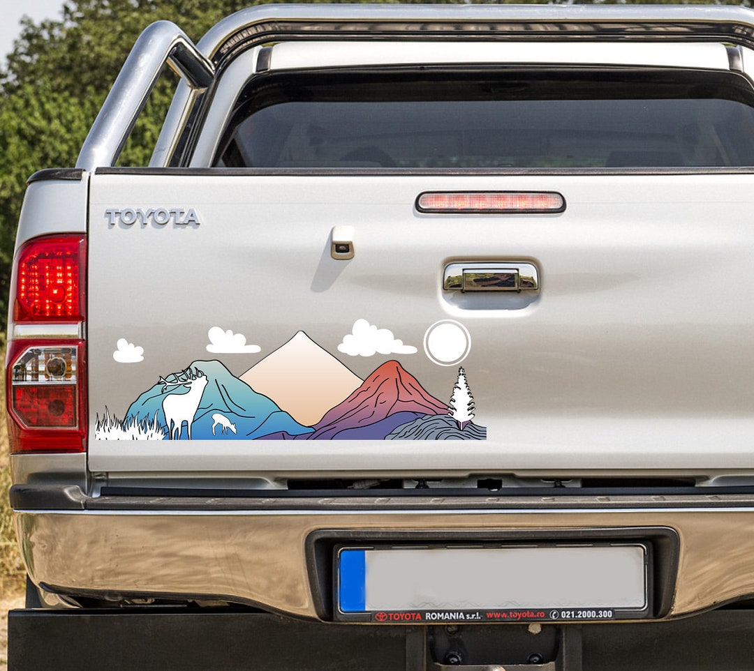 Forest and Mountain RV and Vehicle Decal. Large Side Body Sticker for ...