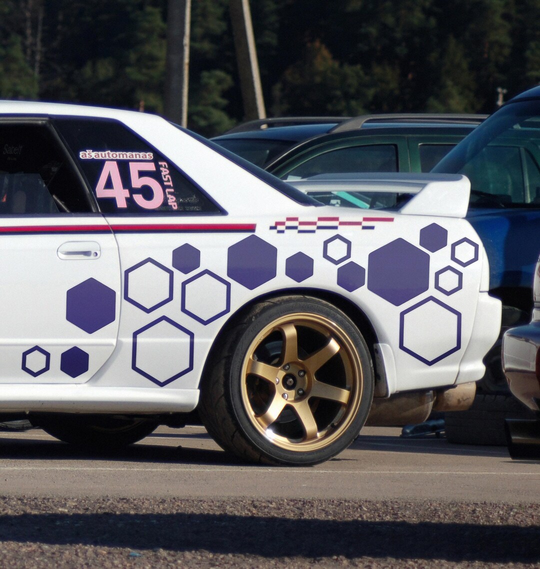 Large Hexagon JDM Car Geometric Livery, Removable Japan Any Truck ...