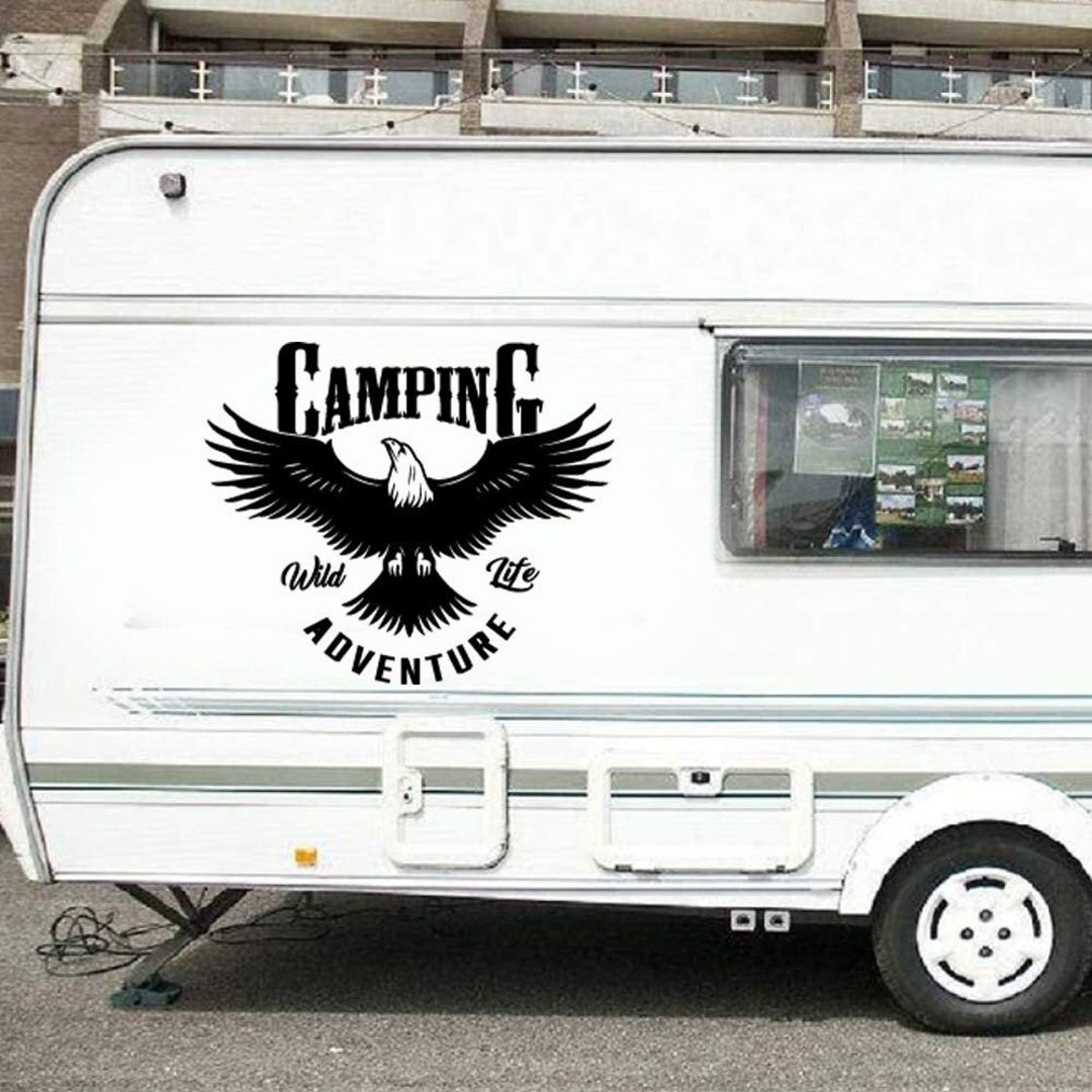 Camping Adventure RV Decal - Wild Life Car Sticker - Motorhome Camper ...