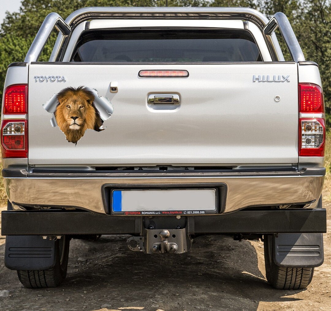 Lion Decal for Car, Wild Animal Decals for Truck, Cool Sticker Car, 3D ...