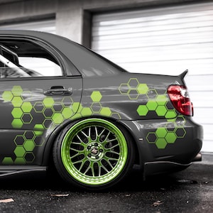 Removable JDM Car Decal in Honeycomb Style, Any Truck Bumper Livery ...