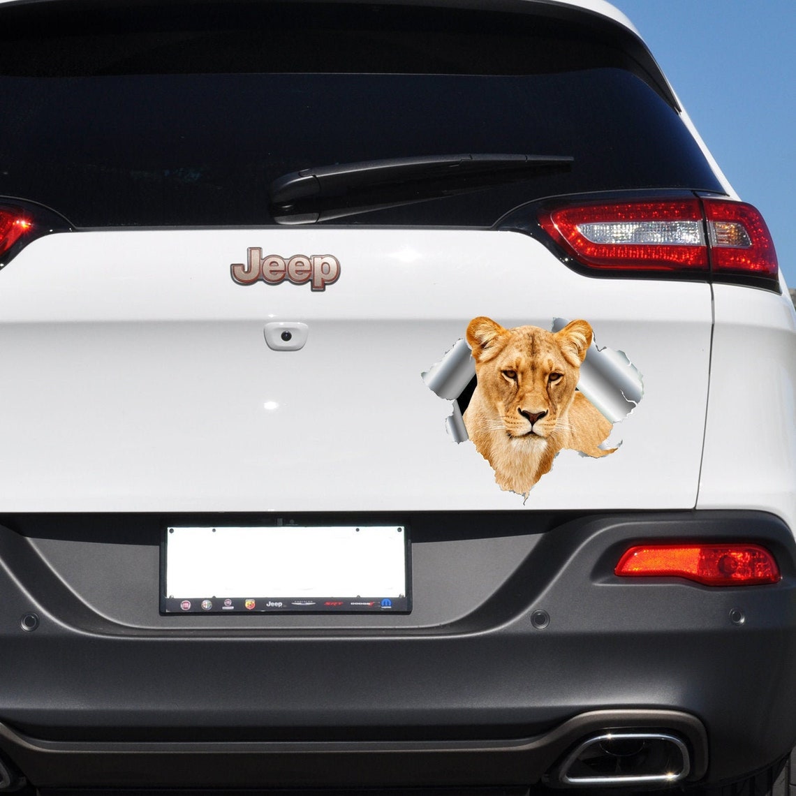 Lioness Decal for Car, Wild Animal Decals for Truck, Decals for Laptop ...