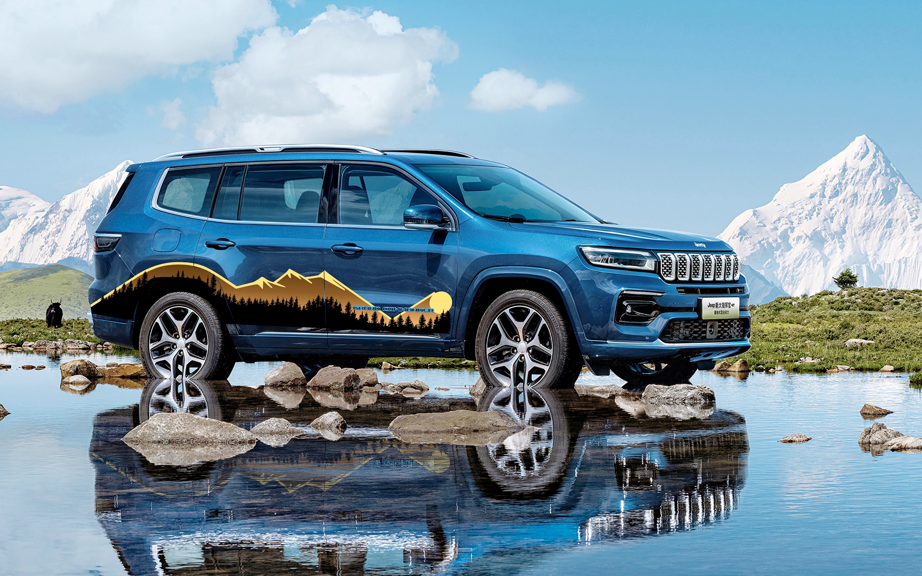 Forest and Mountain Car Livery, American Nature Side Body Large Decal ...