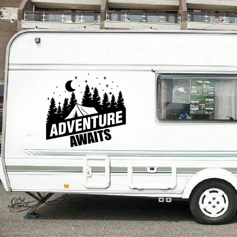 Adventure Awaits RV Decal Camper Decor Motor Home Decals - Etsy