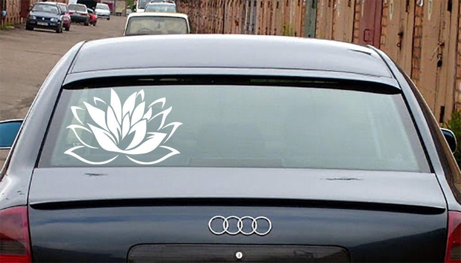 Lotus Decal Car Rear Window Lotus Mandala Decor Cars Flower - Etsy