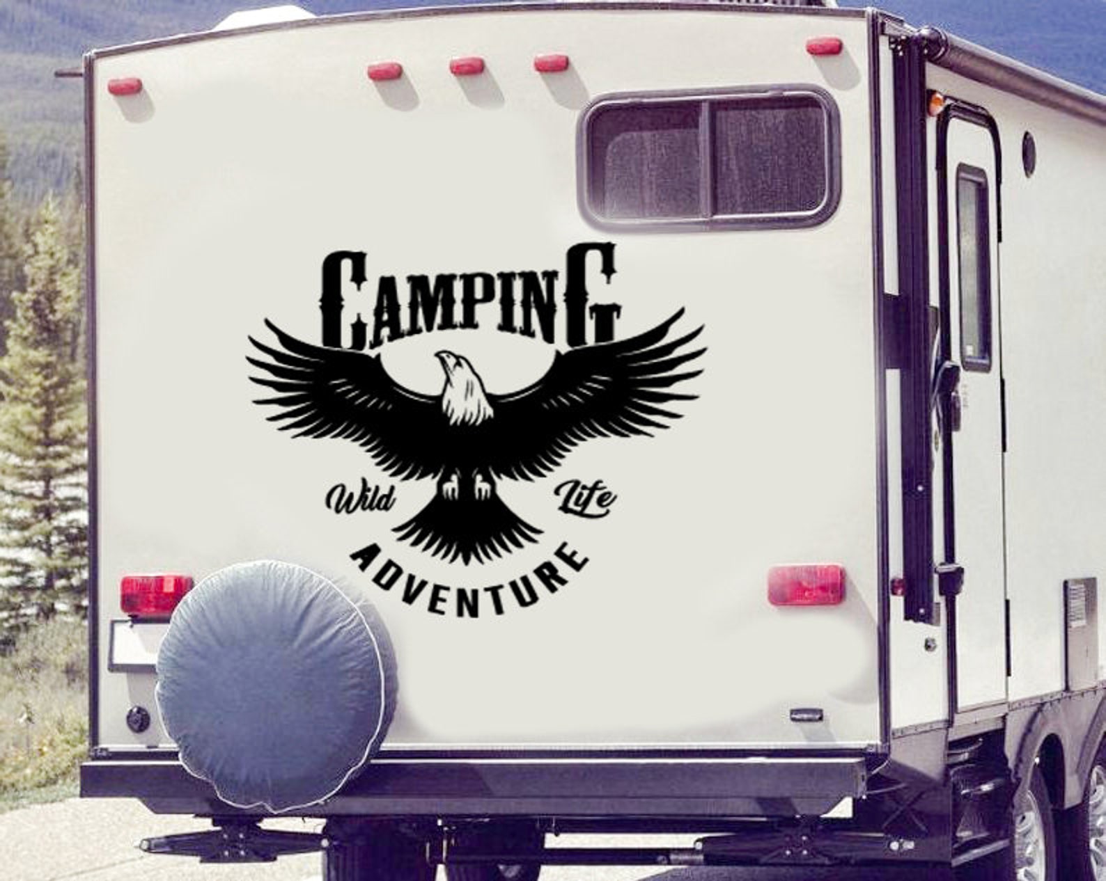 Camping Adventure RV Decal Wild Life Car Sticker Motorhome - Etsy
