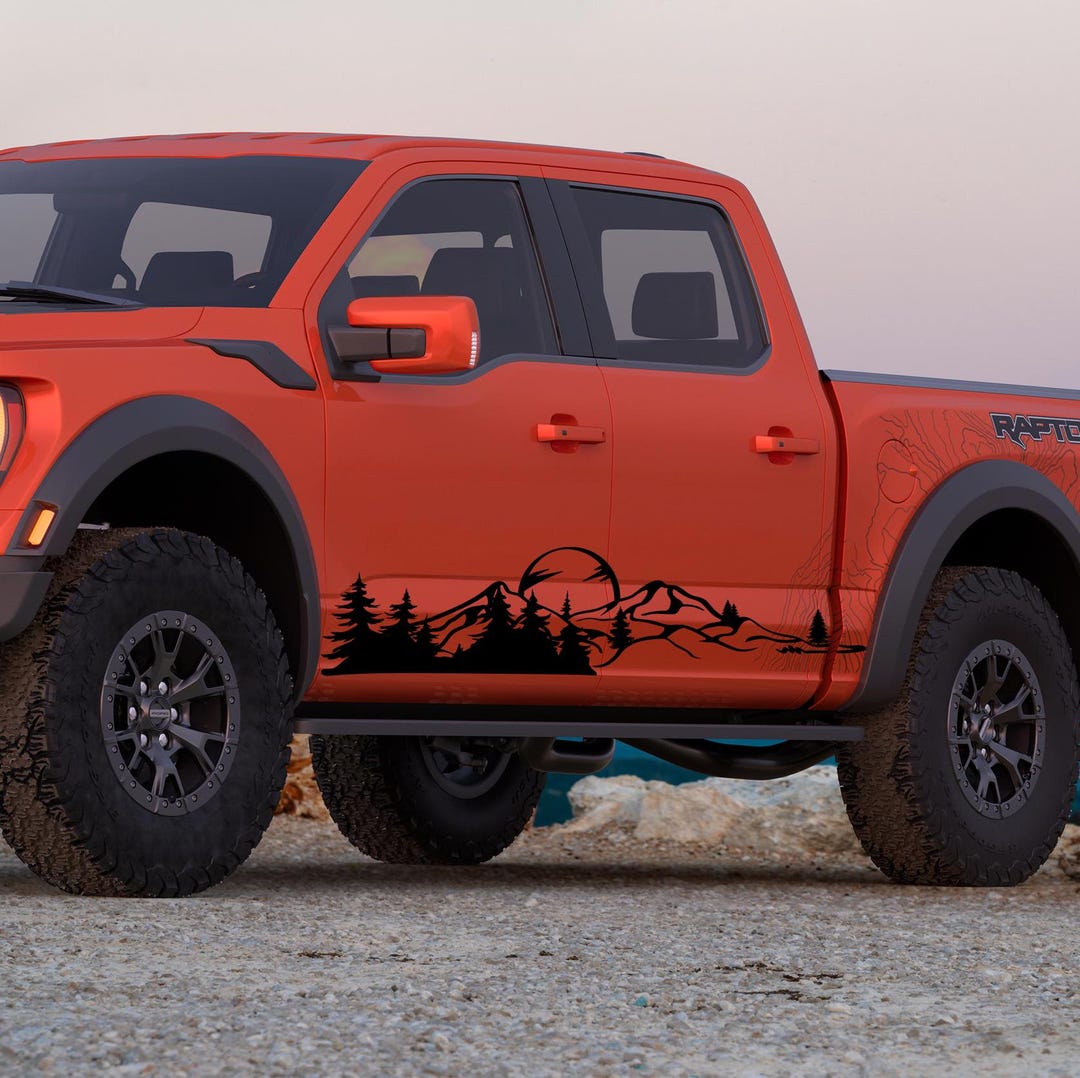 Mountain Jeep Body Large Decal, American Forest Nature Side Body Livery ...