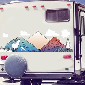 Nature Themed Decal for RV and Motorhome. Sticker for Camper. Large ...