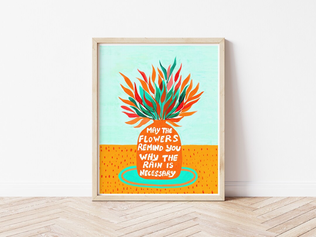 Quote Art, Wall Art Print, House Plant Art, Botanical Wall Art ...