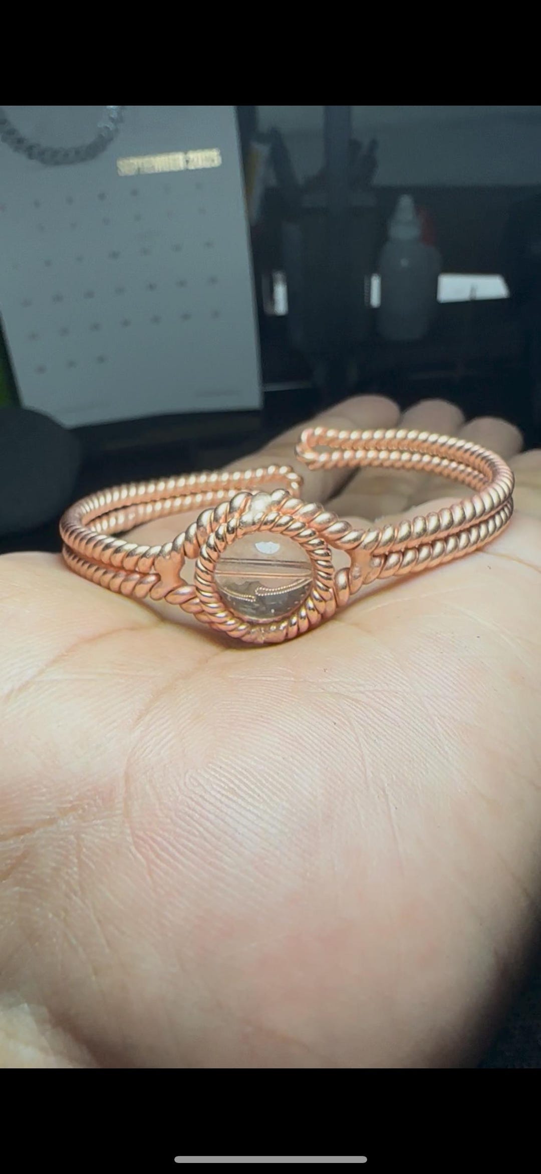 Tensor Ring Bracelet Ra-mu Cubit (clear Quartz) - Etsy