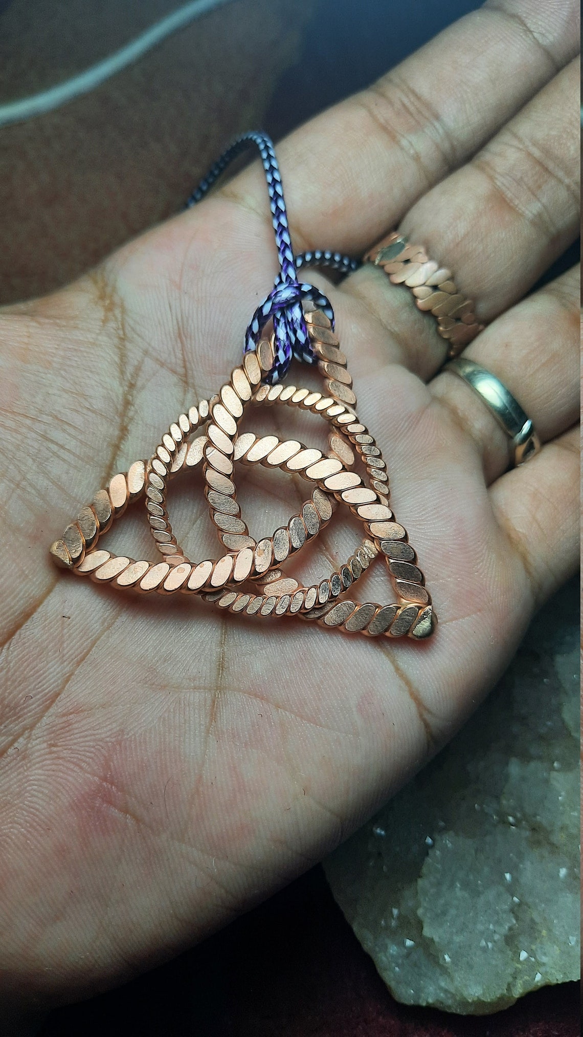 Triquetra Tensor Ring Pendant | Etsy