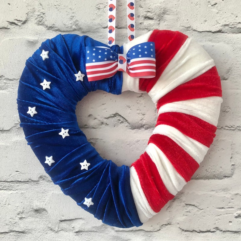 American Flag Wreath - Etsy