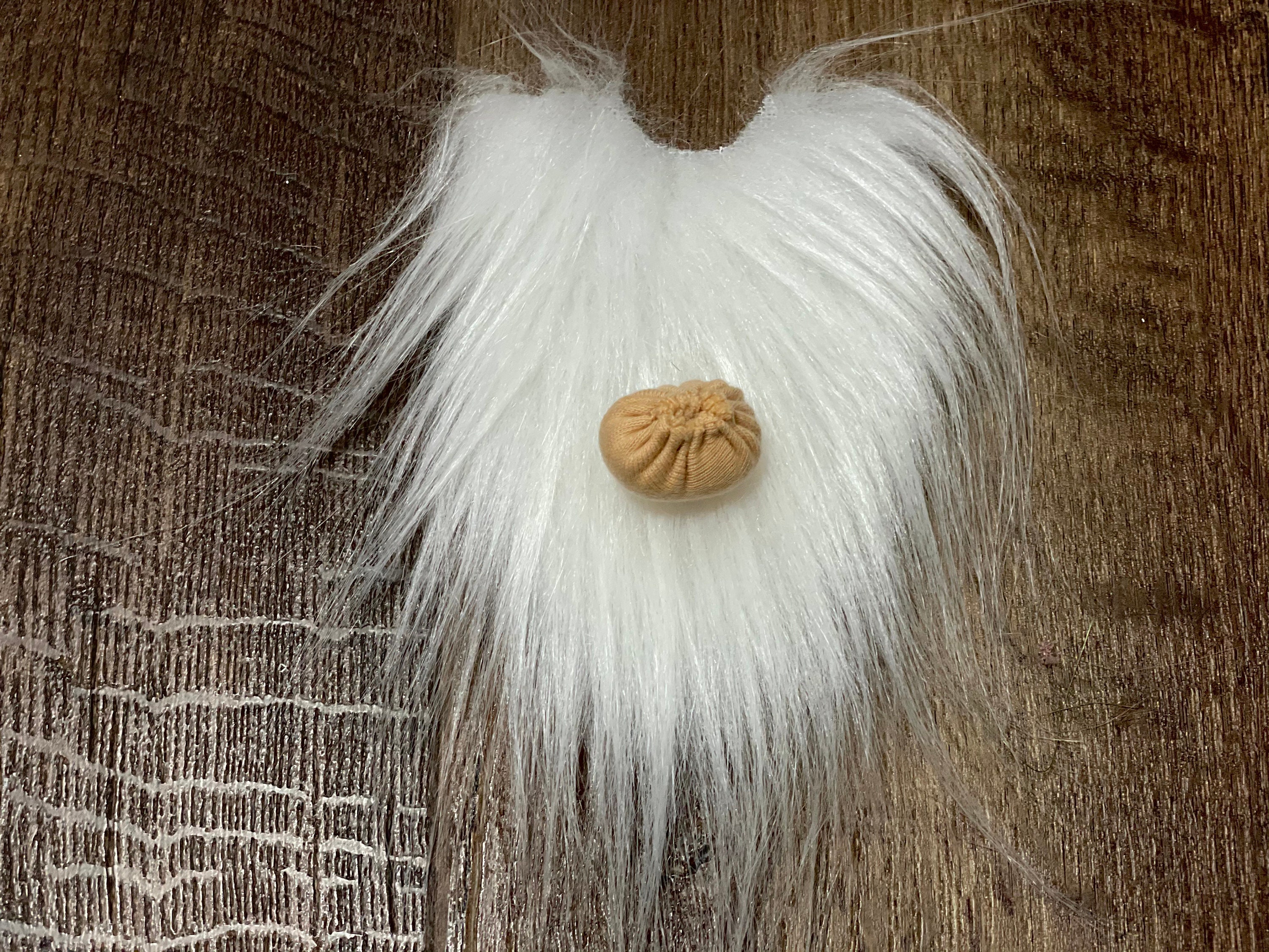 5x Pre Cut Gnome Beard White Faux Fur Beards White Gnome Beard Faux Fur ...