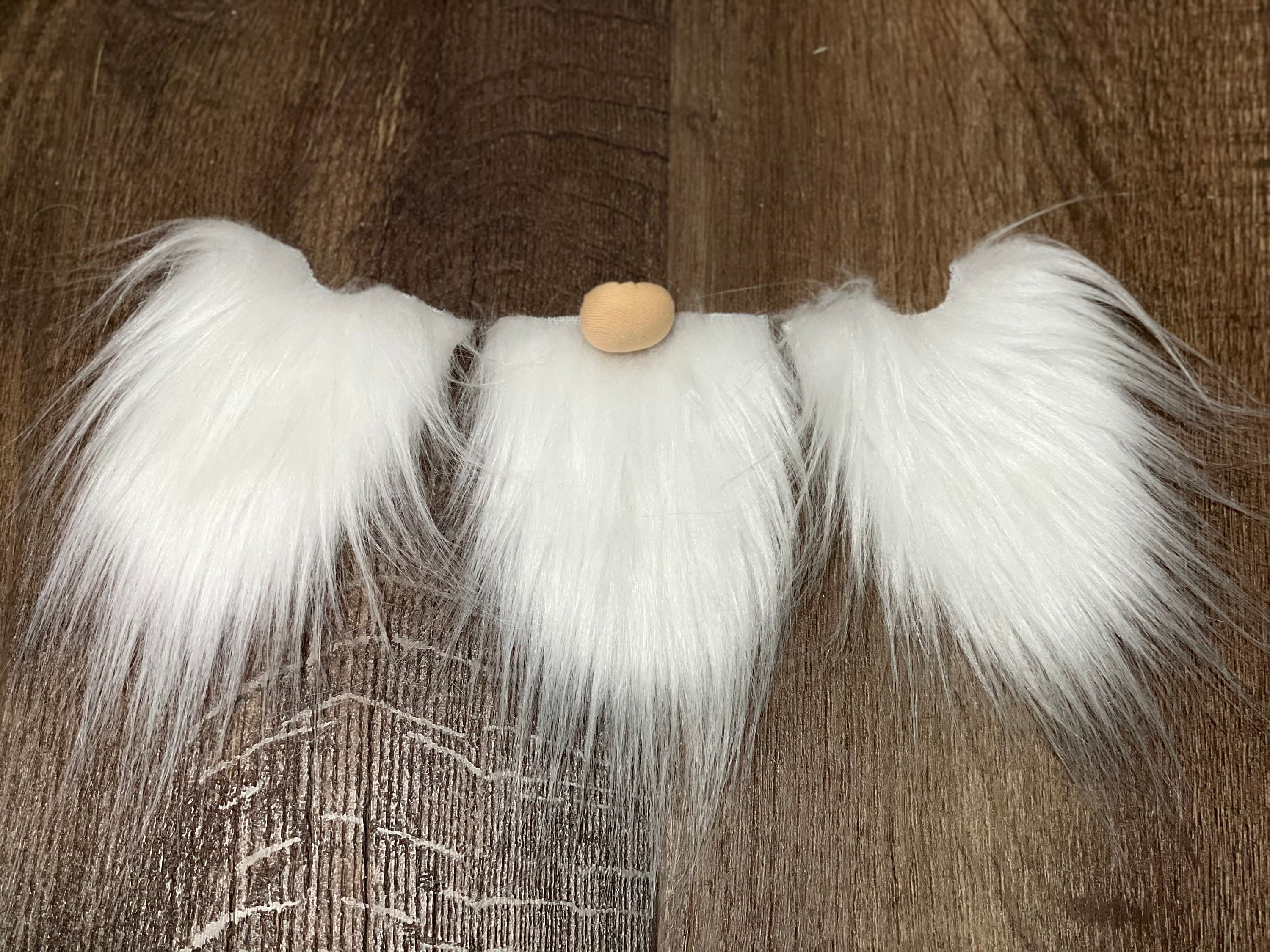 5x Pre cut gnome beard White faux fur beards White gnome beard | Etsy