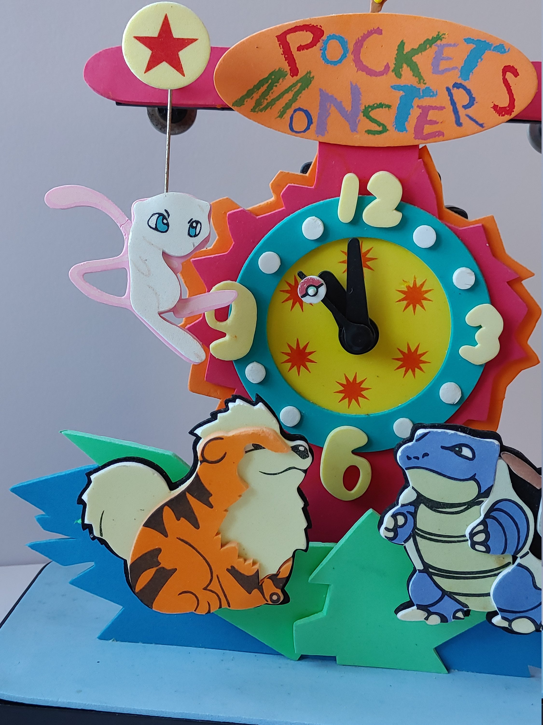 Pokemon Pendulum Clock Table Clock Vintage Ultra Rare Japanese Nintendo ...