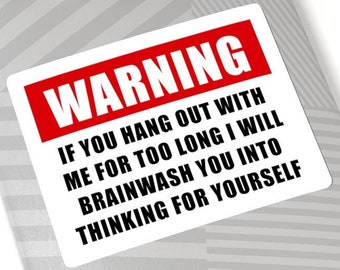 Brainwash Sticker - Etsy