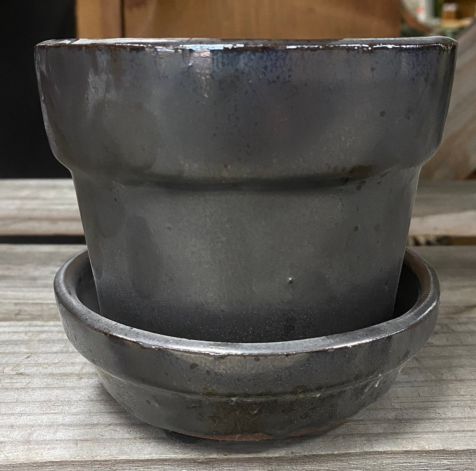 5" Glazed Ceramic Planter/pot Handmade 5 Inch With Drainage and ...