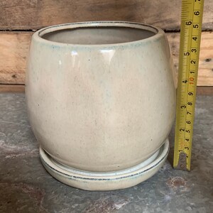 6" Ceramic Planter/pot Handmade Minimalist Style 6 Inch With Drainage ...