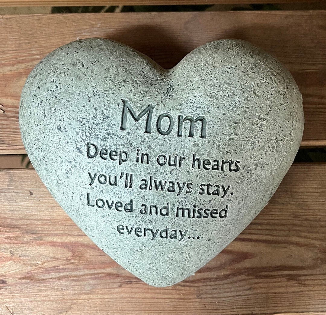 Memorial Stone for Mom or Dad - Etsy
