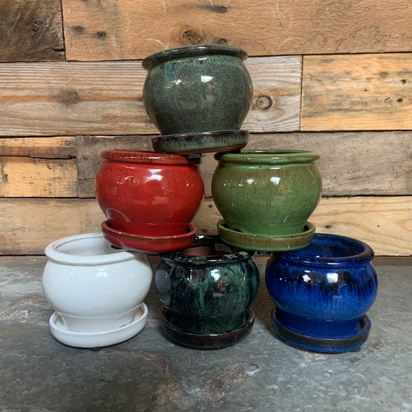 Glazed Pot - Etsy