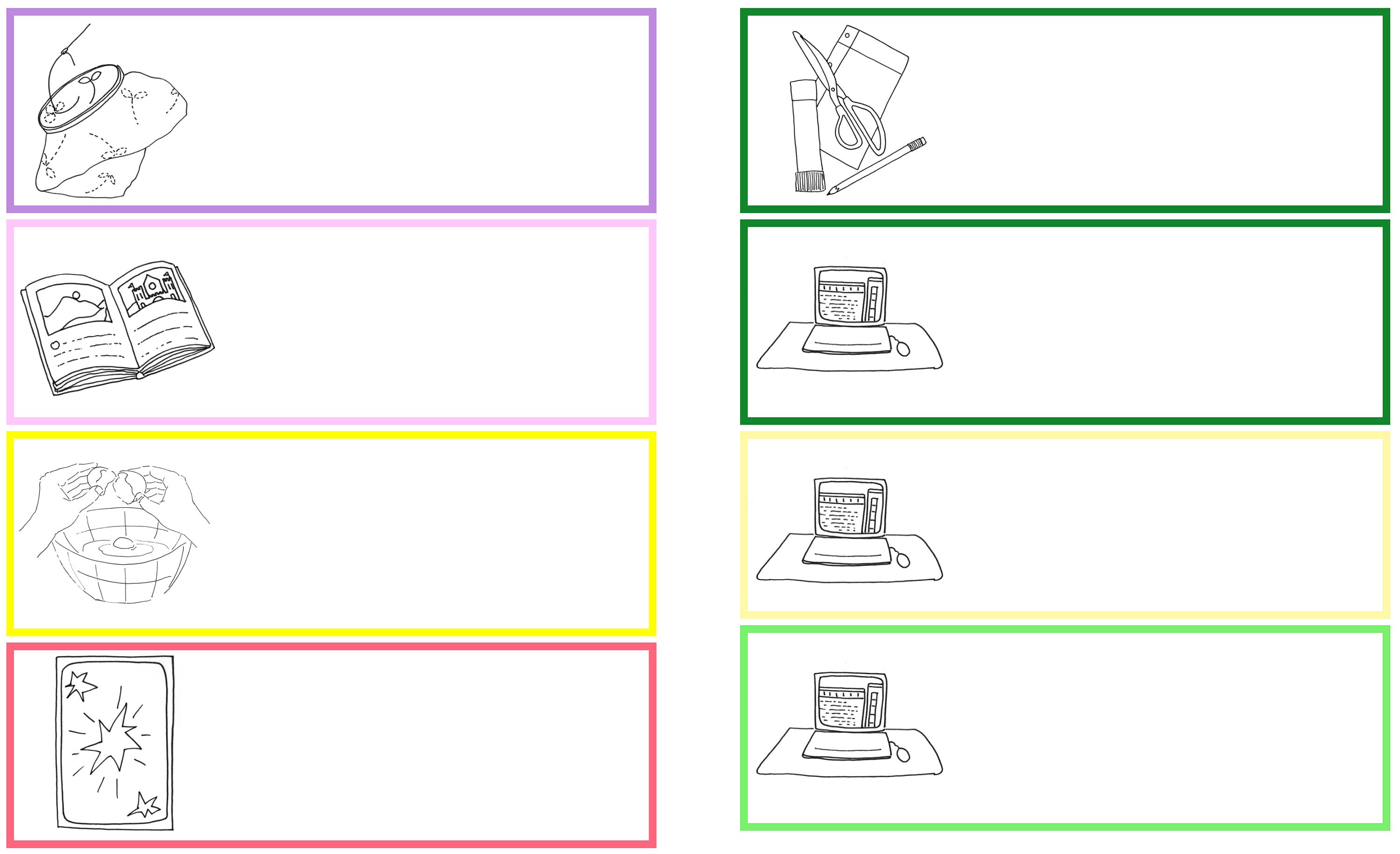 Visual Schedule Printable Cards, Pictures With No Words, Customize to ...