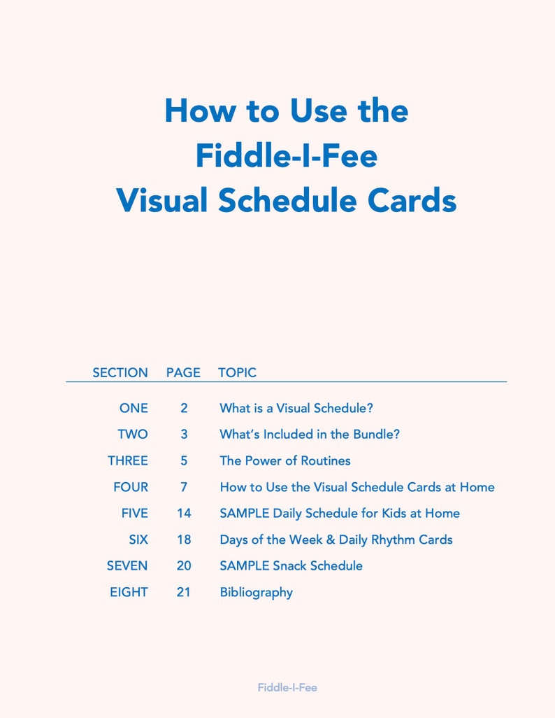 VISUAL SCHEDULE BUNDLE, Printable, Toddler Preschool Kids Homeschool ...