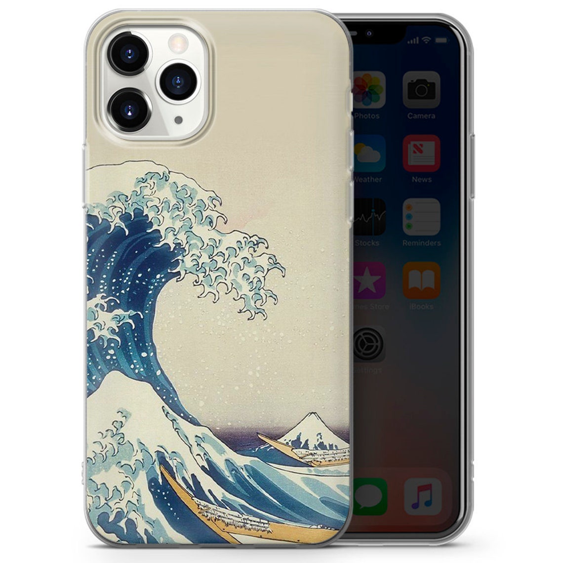 Japanese Wave Phone Case Kanagawa Great Wave Cover for iPhone | Etsy