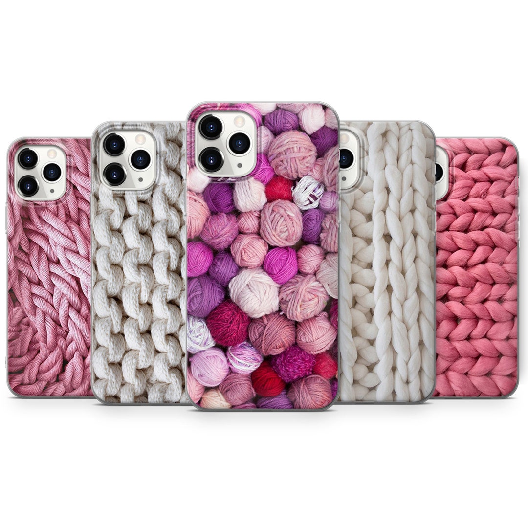 Knitted Phone Case Knit Yarniphone Cover Fit for iPhone 15 Pro Max, 14 ...