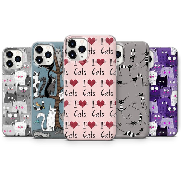 Cat Cell Phone Case - Etsy