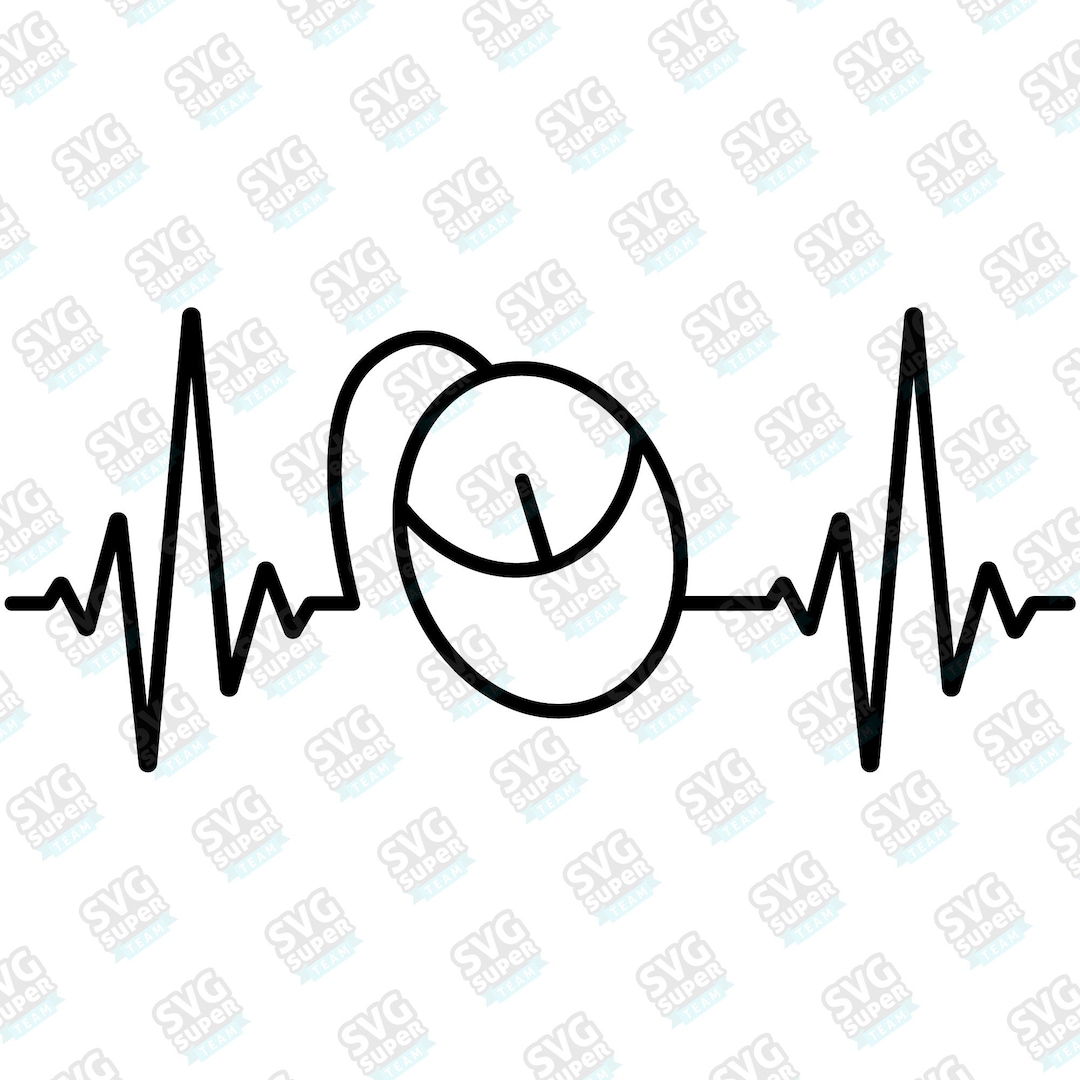 Mouse Computer Heart Beat SVG, Electrocardiogram Pulse Tech Click ...