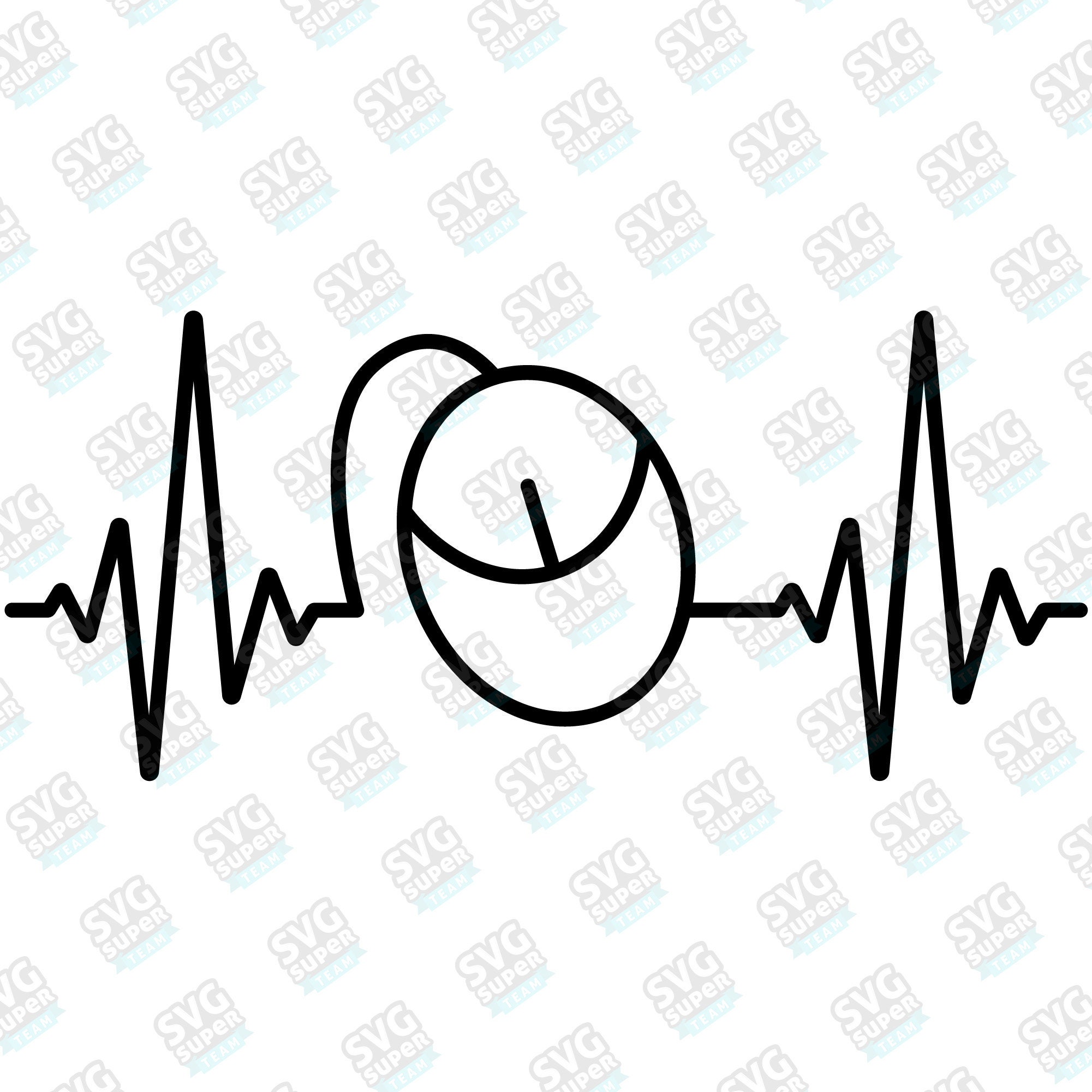 Mouse Computer Heart Beat SVG, Electrocardiogram Pulse Tech Click ...