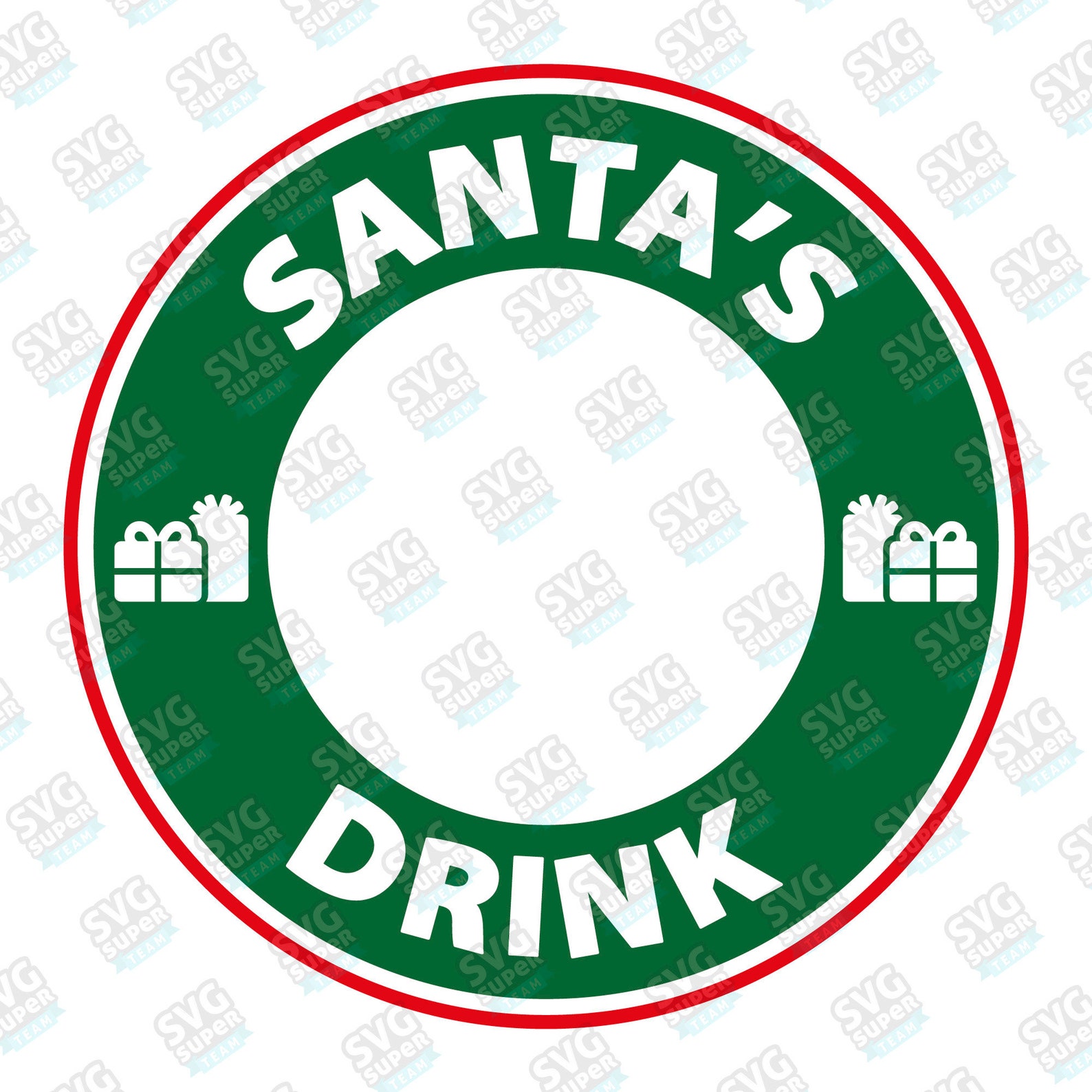 Santa's Drink Starbucks Coffee SVG Coffee Mug Digital | Etsy