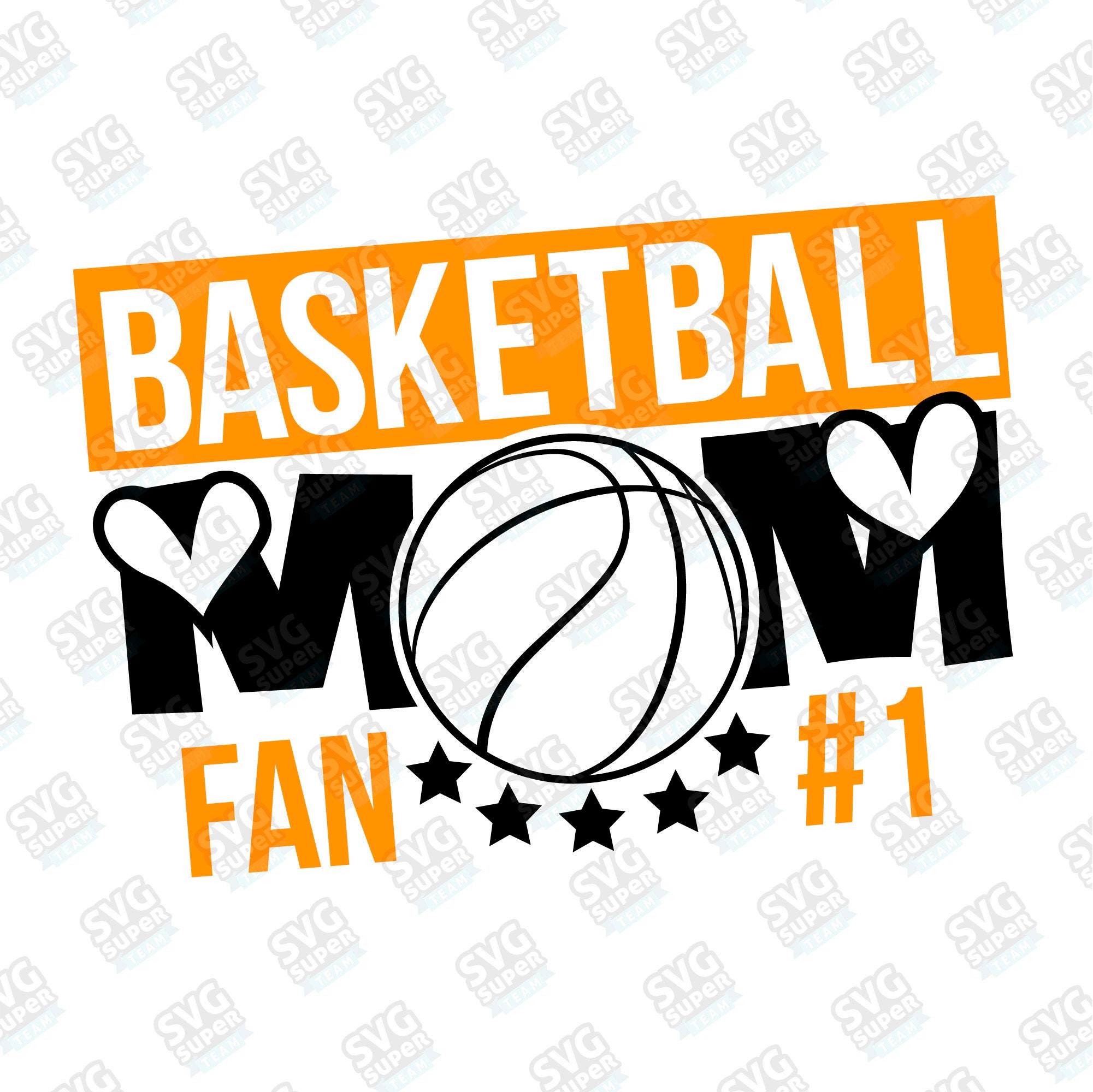 Basketball Mom Fan 1 SVG Basketball Mama Shirt File Digital - Etsy