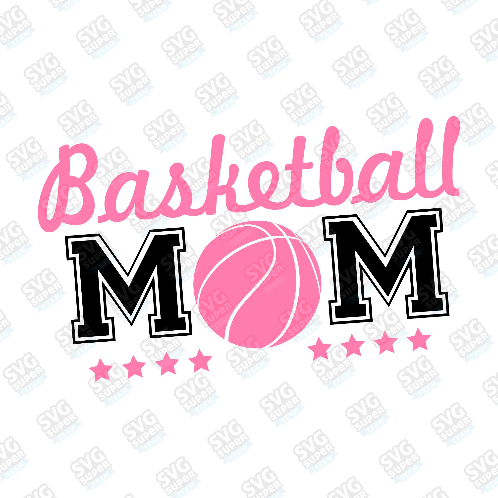 Basketball Mom Svg Baloncesto Mama Rosa Shirt File Archivo Etsy España