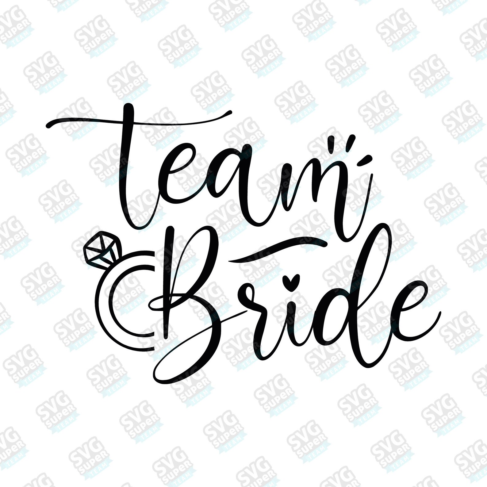 Team Bride Svg, Bride Tribe Svg Digital Download, Wedding Png, Bridal ...